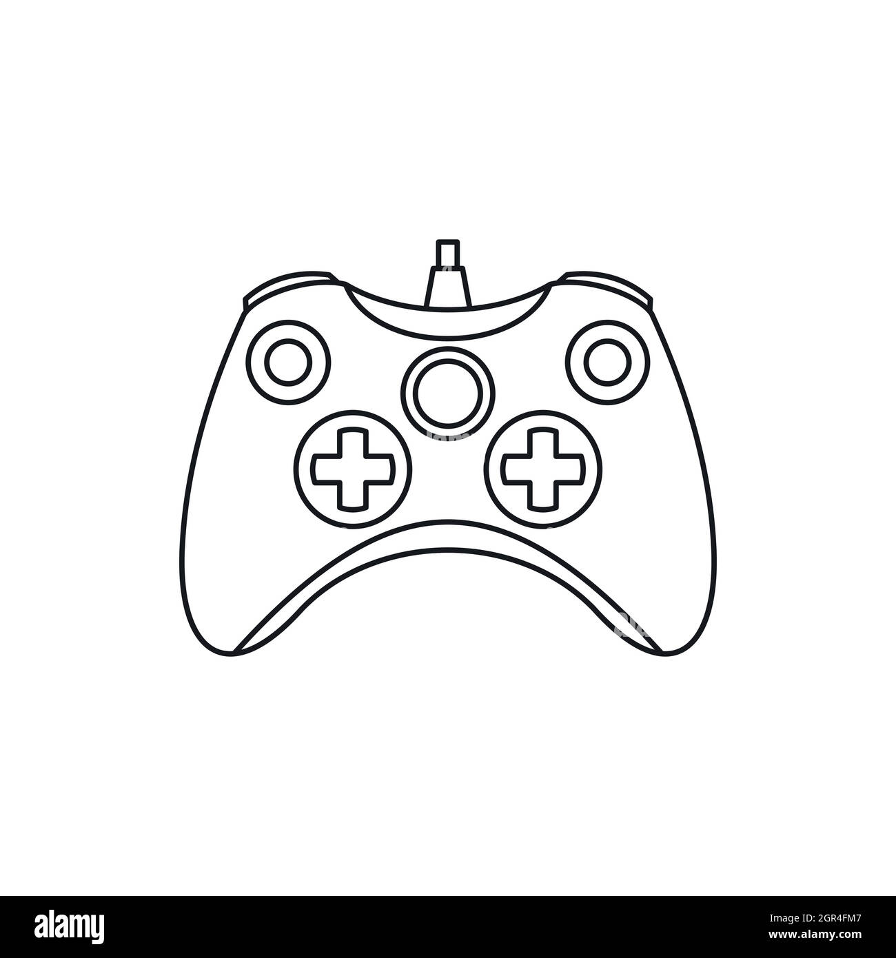 Joystick game controller icon, outline style Stock Vector Image & Art ...