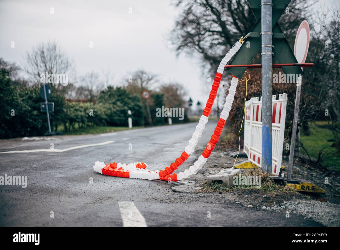 Temporary crossing hi-res stock photography and images - Alamy