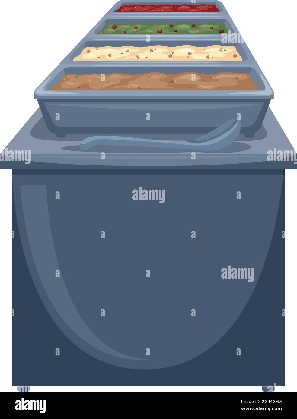 Different food in trays Stock Vector Image & Art - Alamy