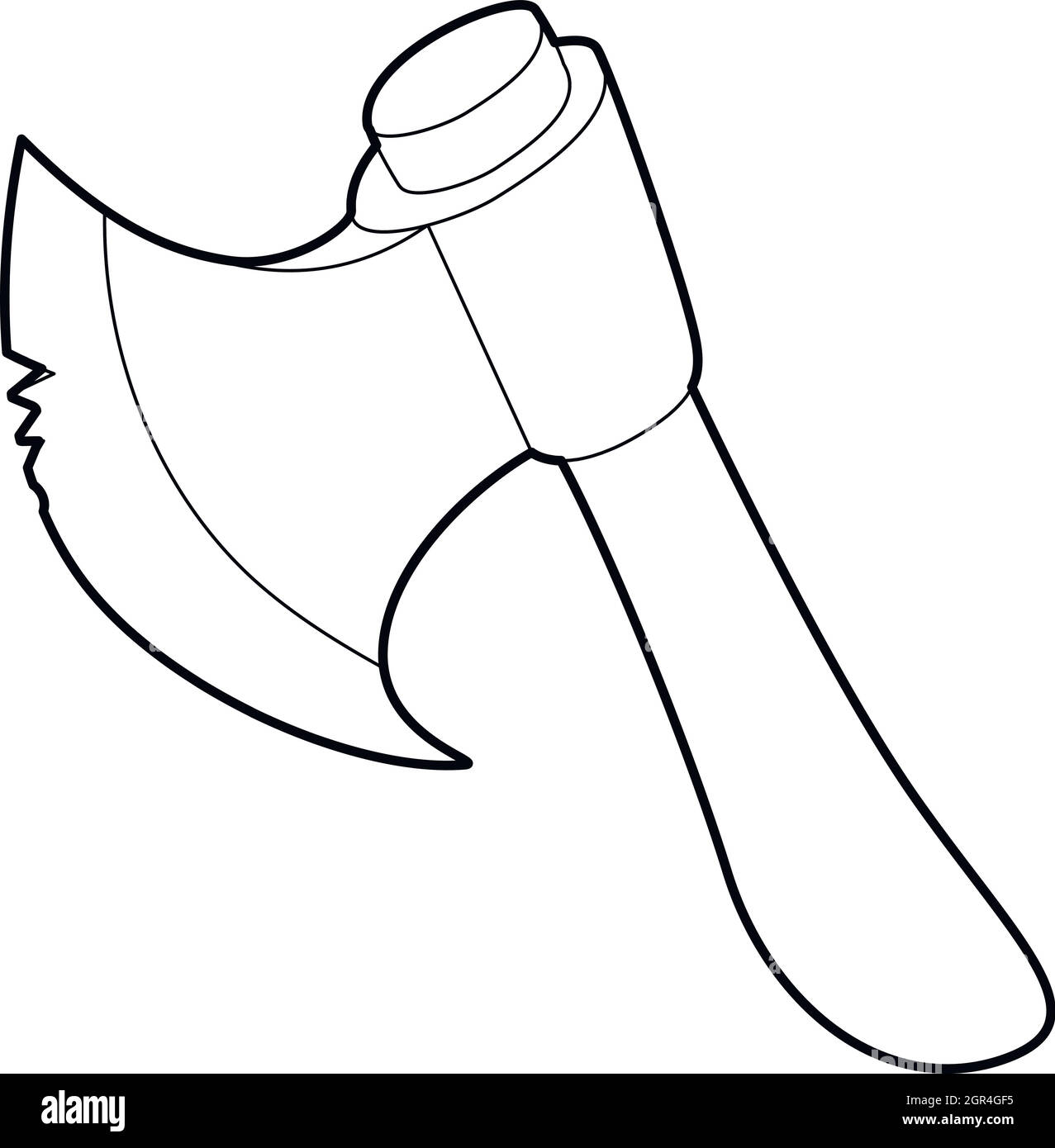 Axe icon, outline style Stock Vector Image & Art - Alamy