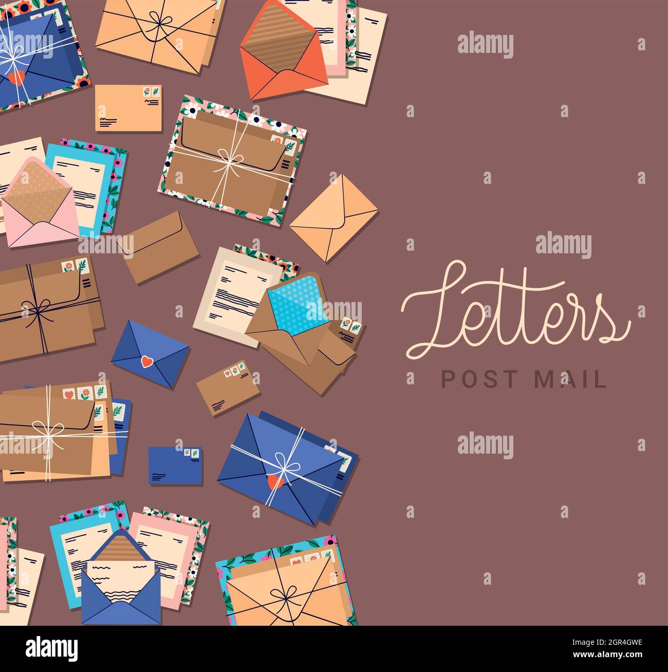 post mail poster Stock Vector Image & Art - Alamy