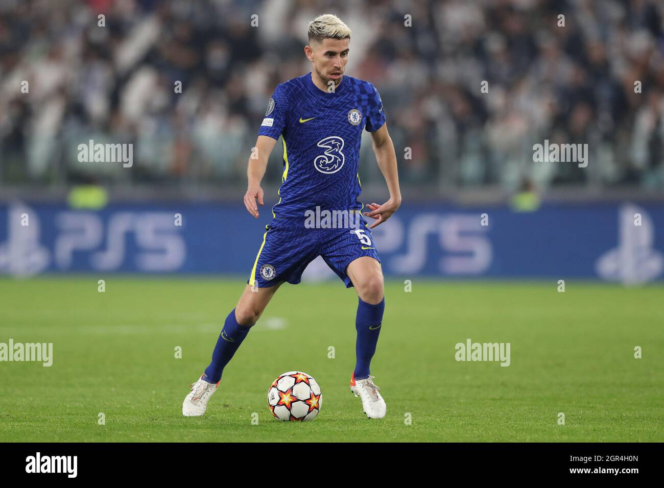 Turin, Italy. 29th Sep, 2021. Jorginho of Chelsea FC during the UEFA ...
