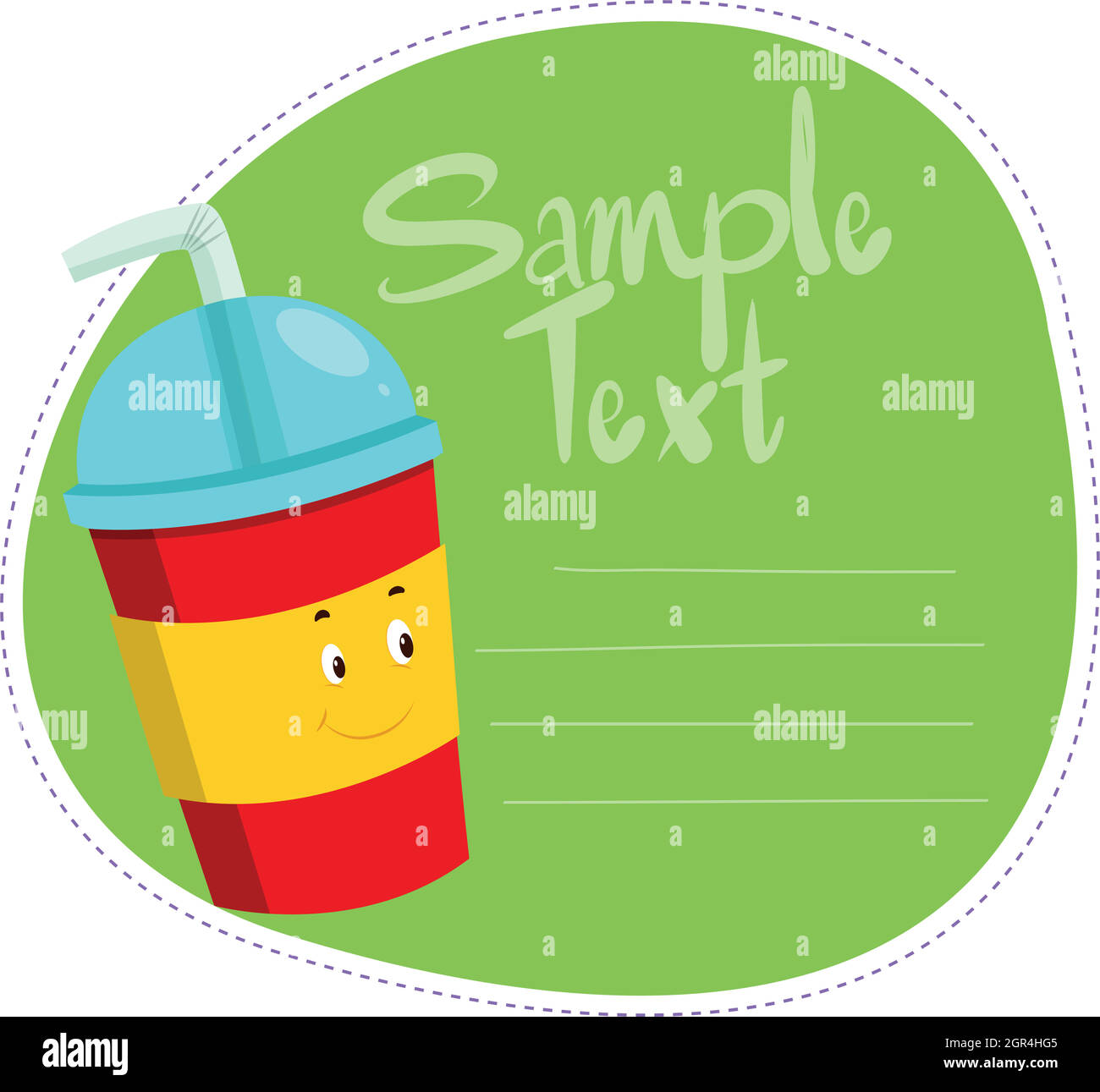 Border design with soft drink Stock Vector Image & Art - Alamy