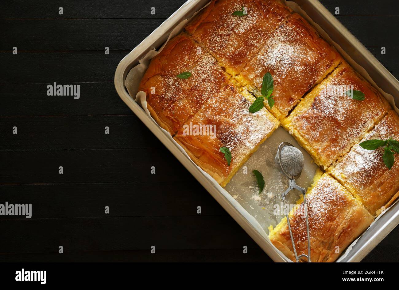 Bougatsa hi-res stock photography and images - Alamy