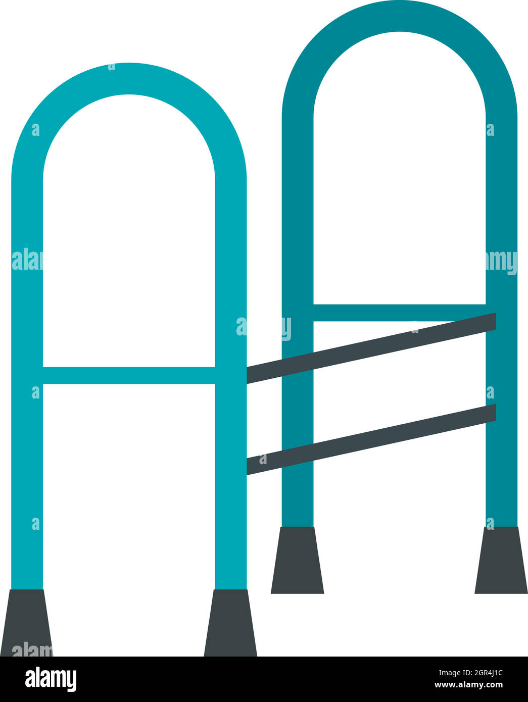 Walking frame icon in flat style Stock Vector Image & Art - Alamy