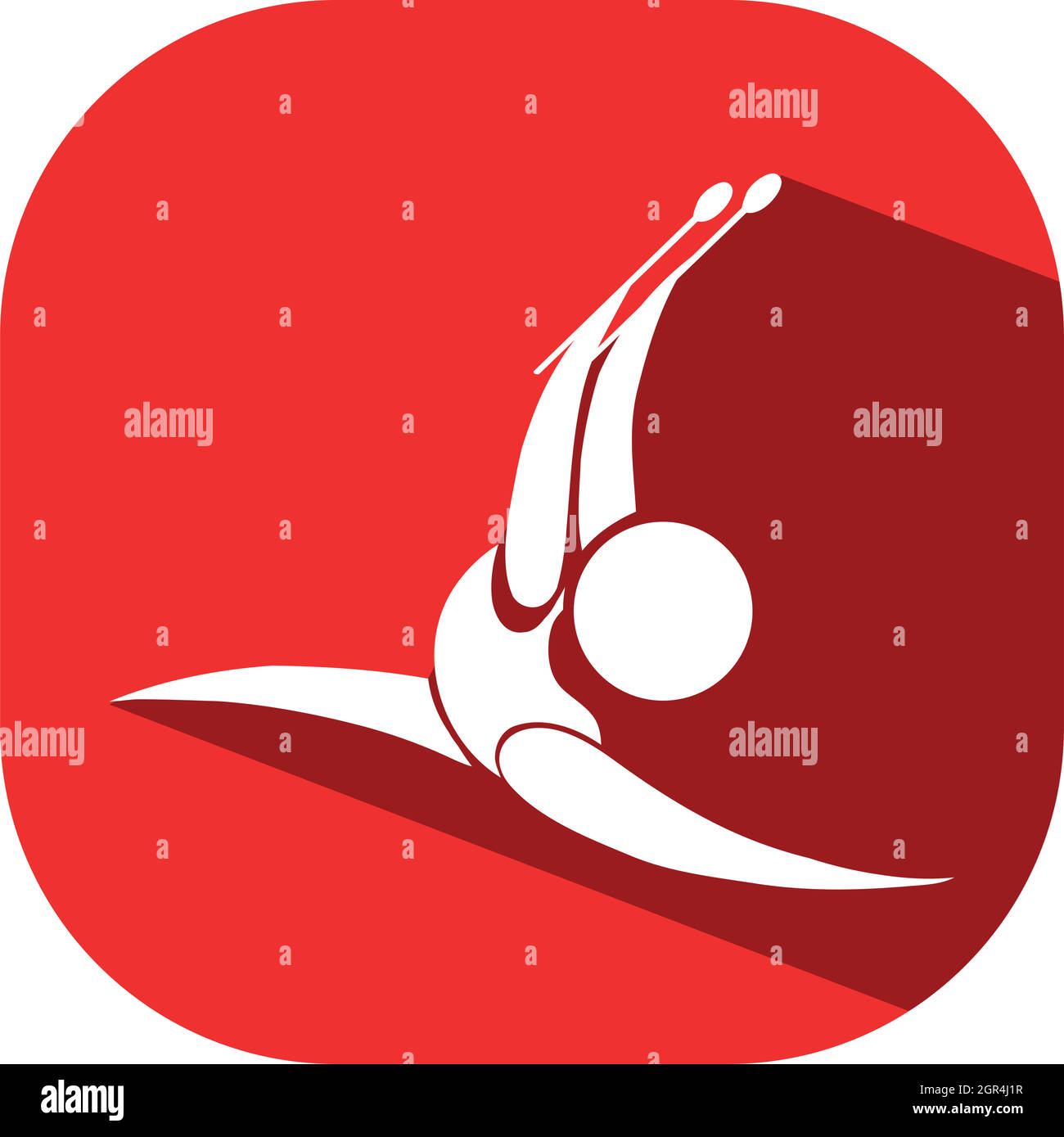 Gymnastics on floor Stock Vector Images - Alamy