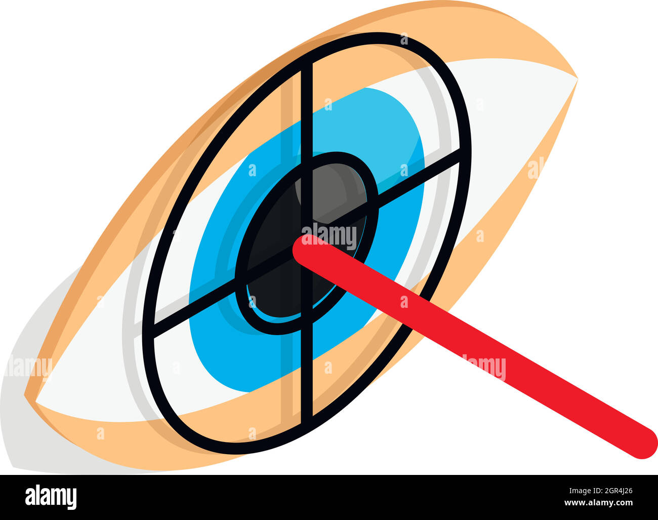 Check pupil of eye icon, isometric 3d style Stock Vector Image & Art ...