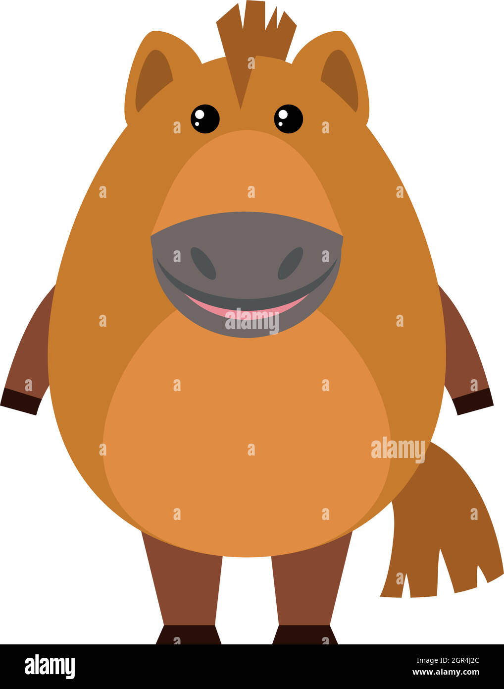 Fat horse Stock Vector Images - Alamy