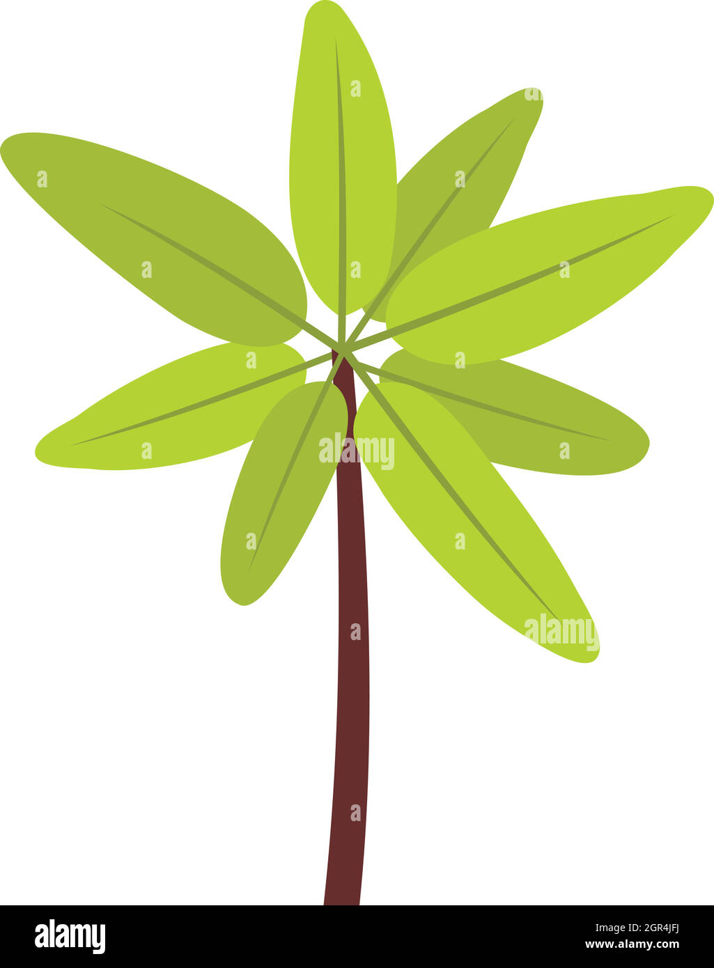 Long palm icon, flat style Stock Vector Image & Art - Alamy