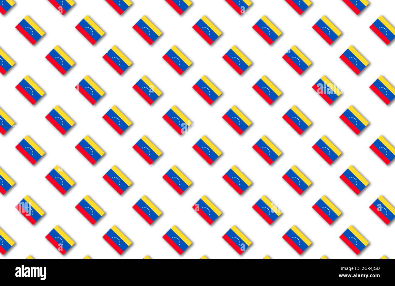 Illustration with Venezuela flag seamless patterns - background or ...