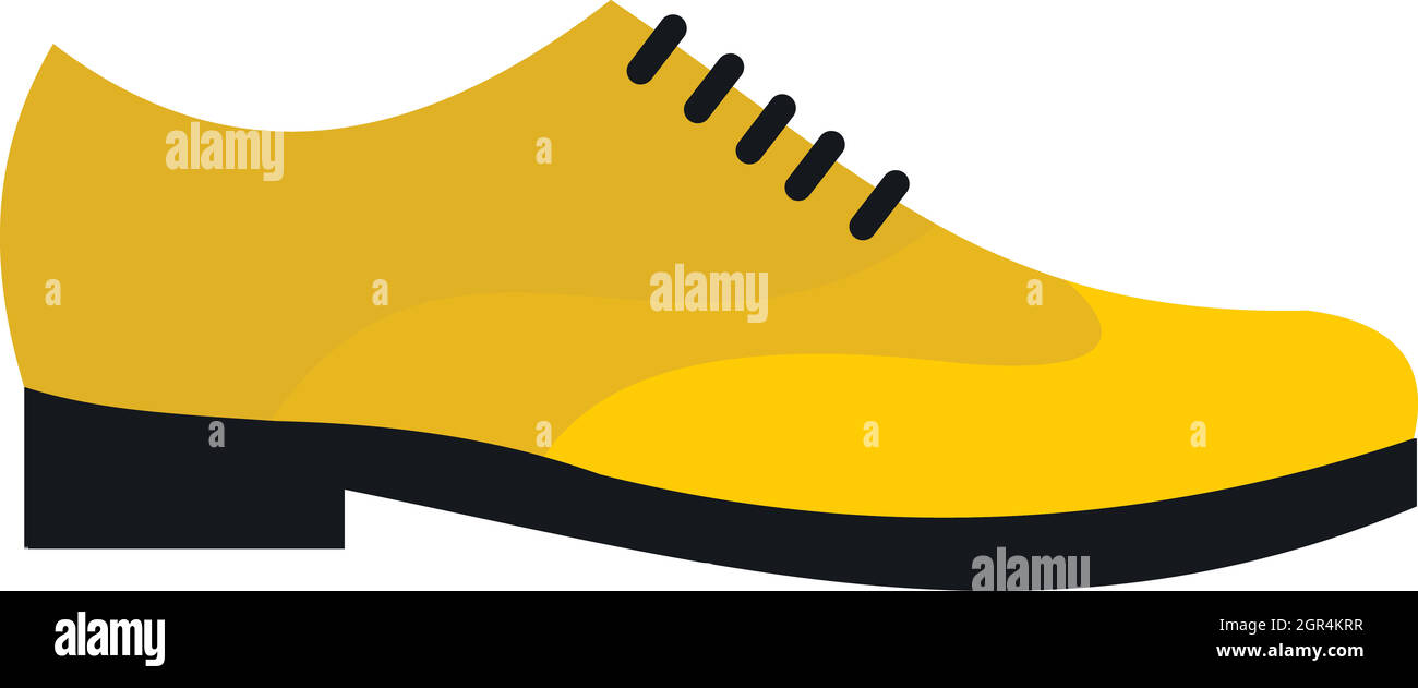 Male shoe icon flat hi-res stock photography and images - Alamy