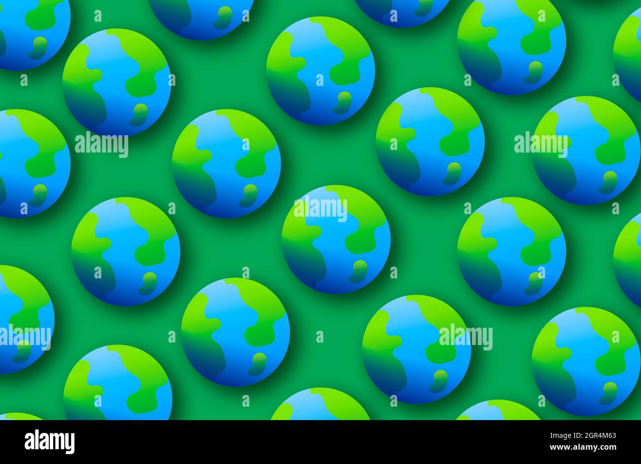 Illustration with planet Earth seamless patterns - background or ...