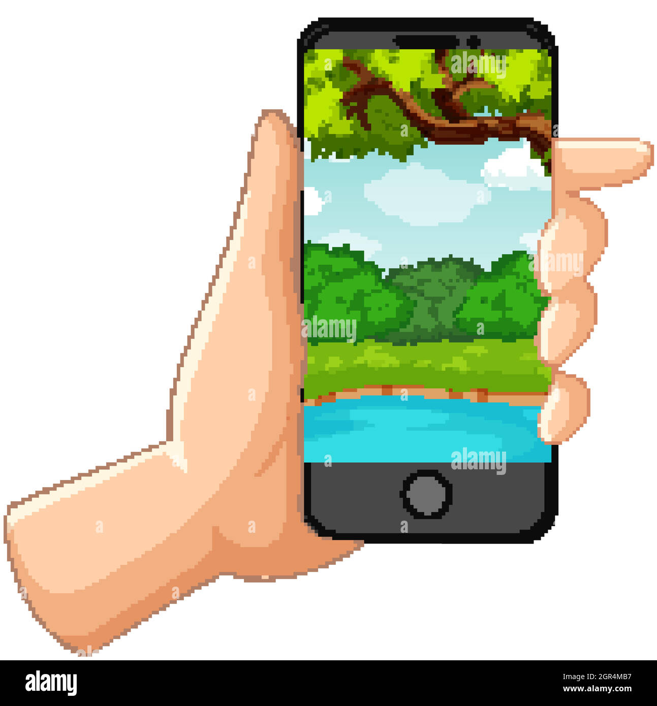 Frame hands holding Stock Vector Images - Alamy