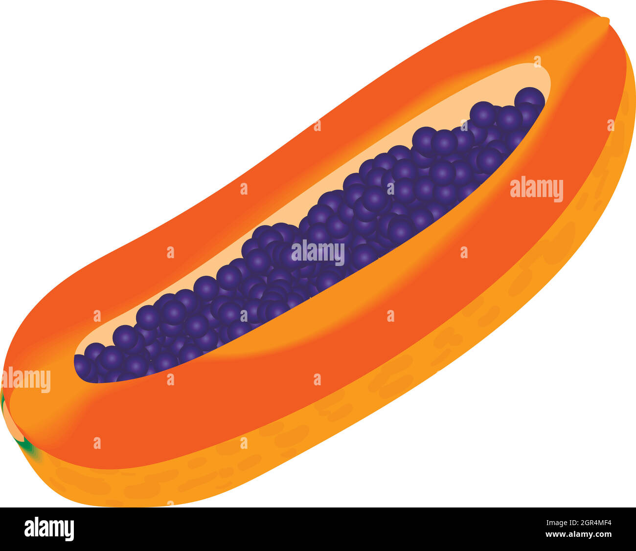 Half orange icon cartoon Stock Vector Images - Alamy