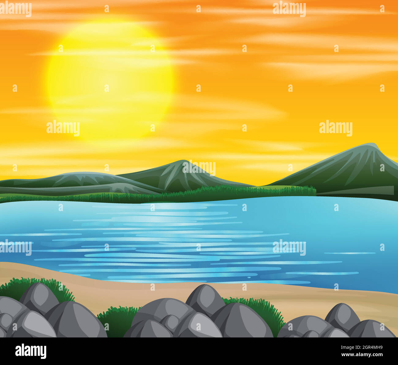 Beach rock art Stock Vector Images - Alamy