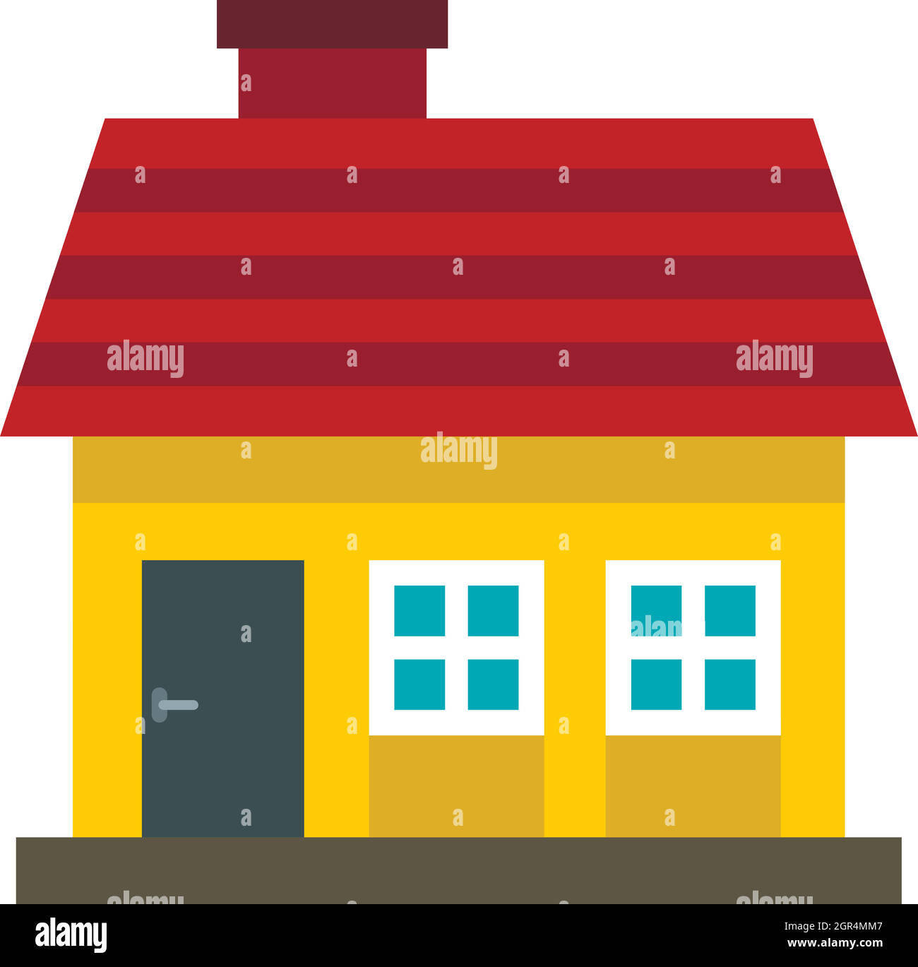 Traditional small village red Stock Vector Images - Alamy