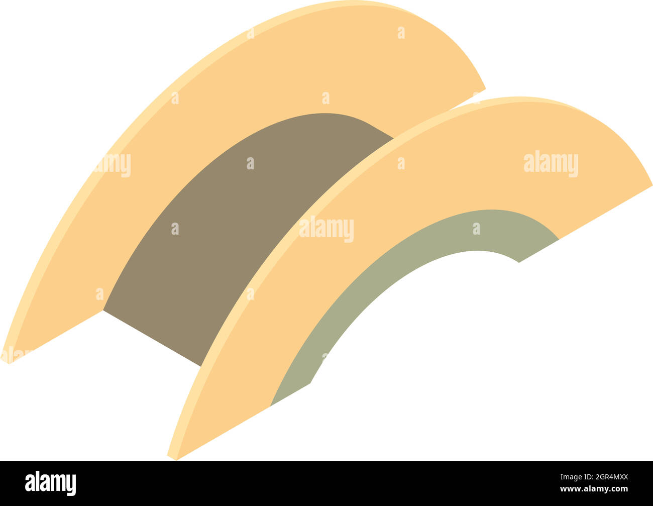 Round bridge icon, cartoon style Stock Vector Image & Art - Alamy