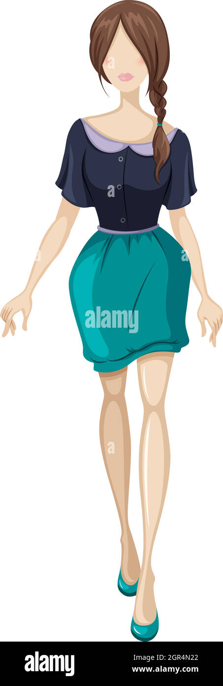 Woman top Stock Vector Images - Alamy