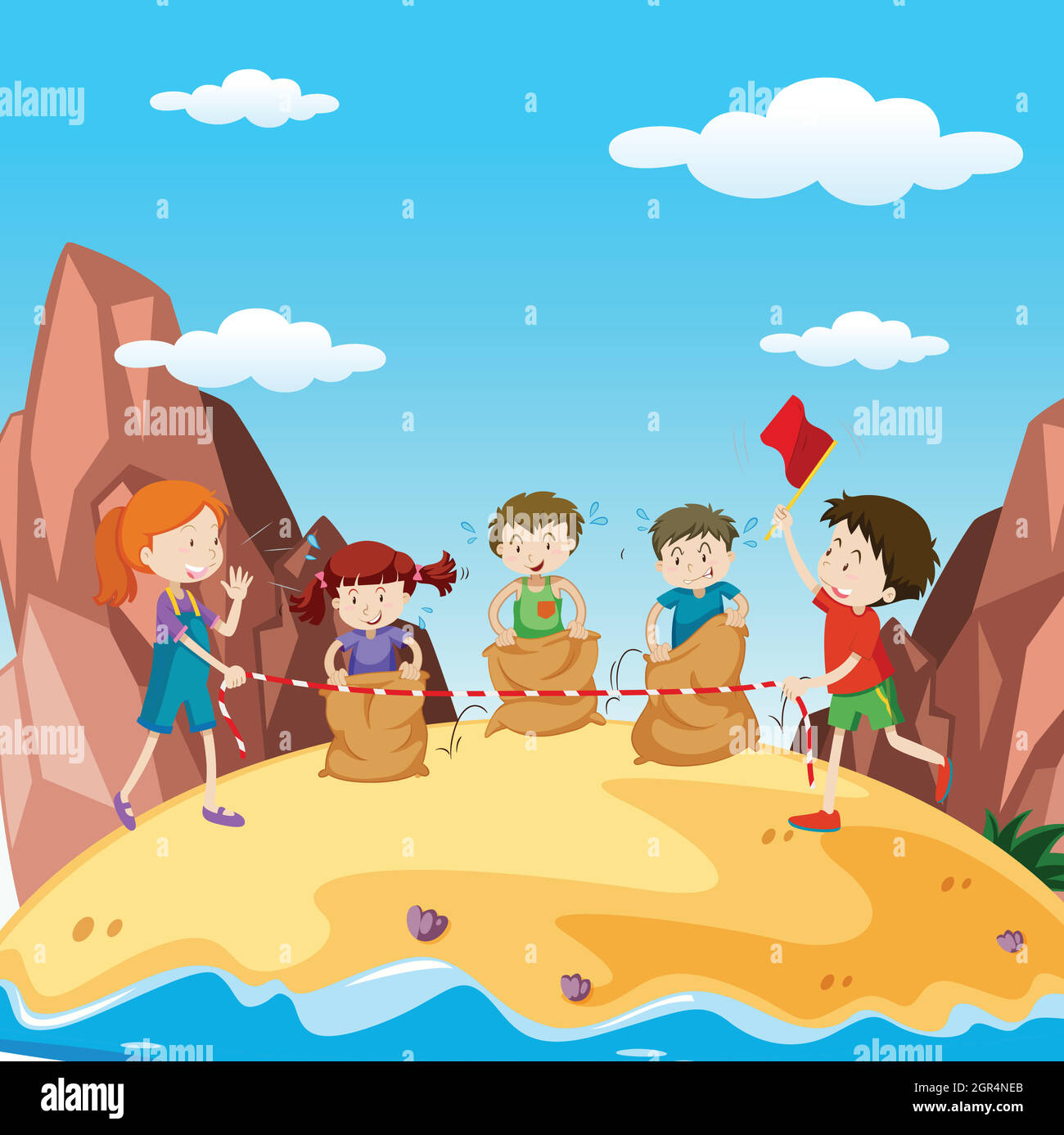 Small island play Stock Vector Images - Alamy