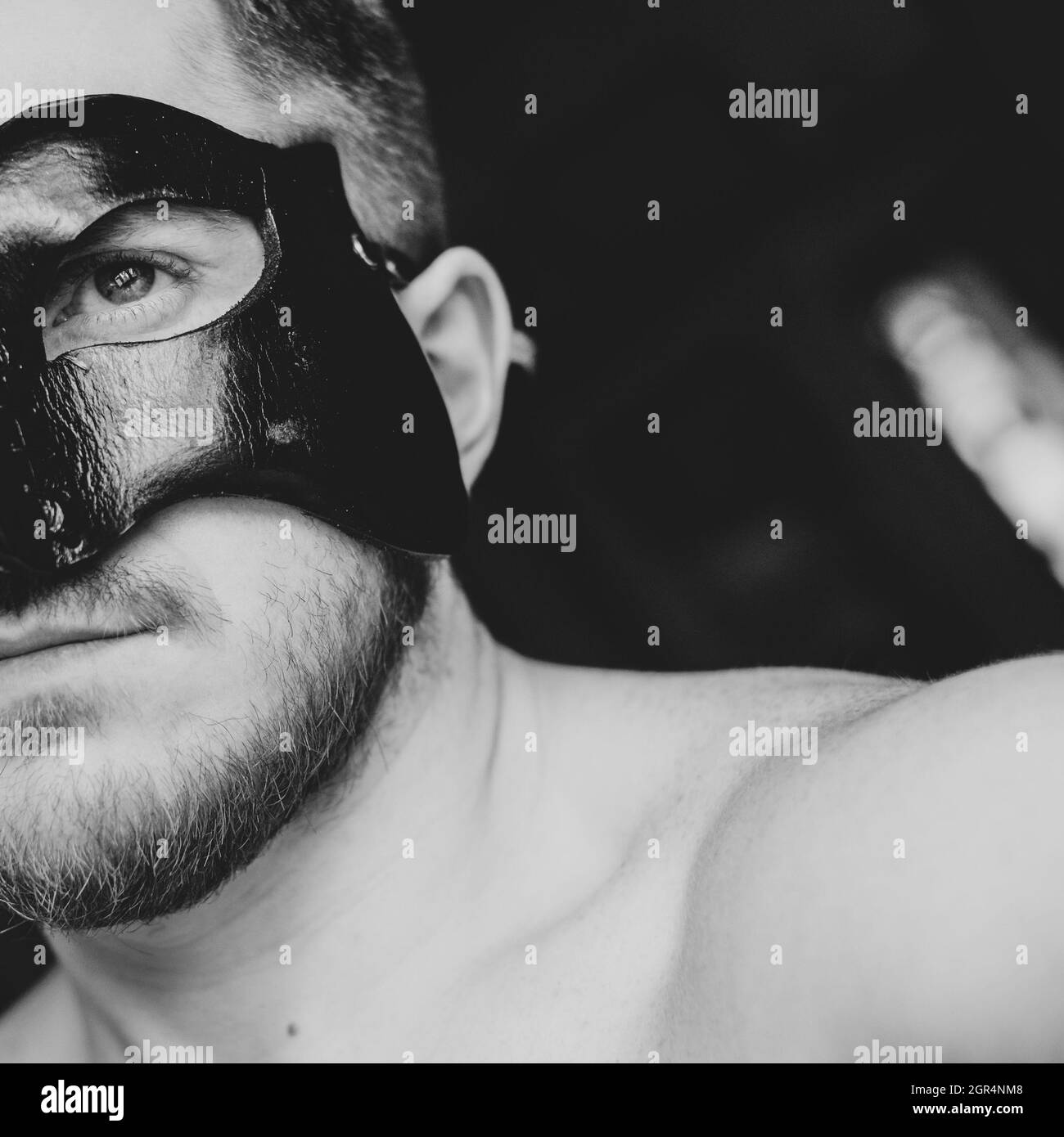 Black men wearing mask Black and White Stock Photos & Images - Alamy