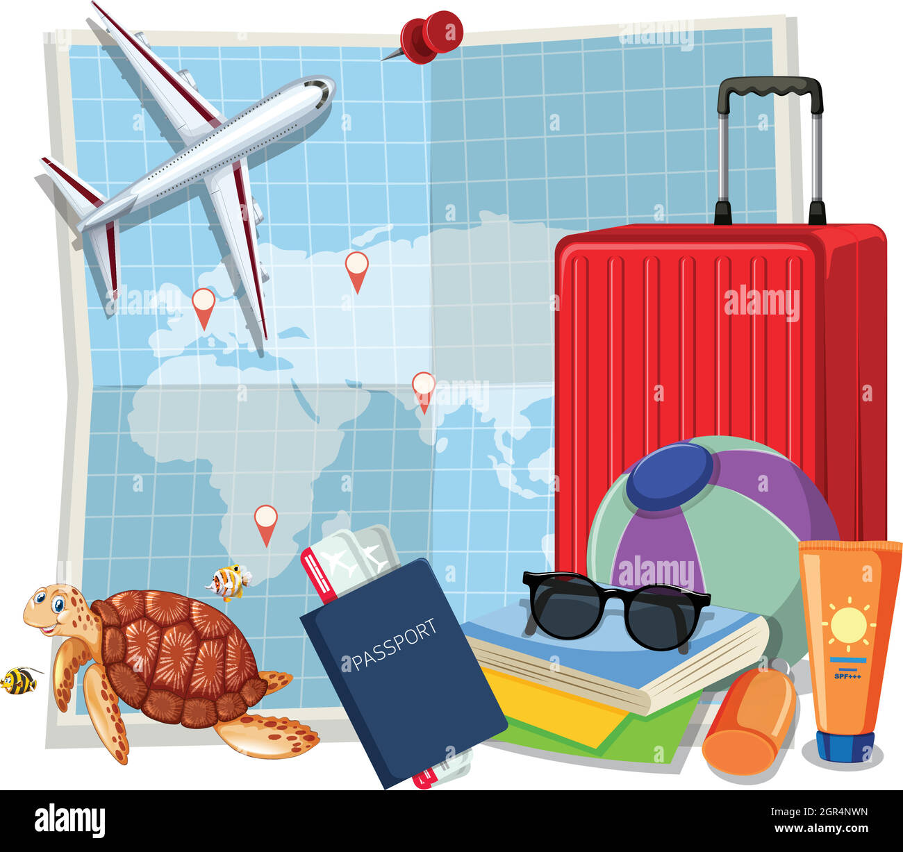 Set of travel element Stock Vector Image & Art - Alamy