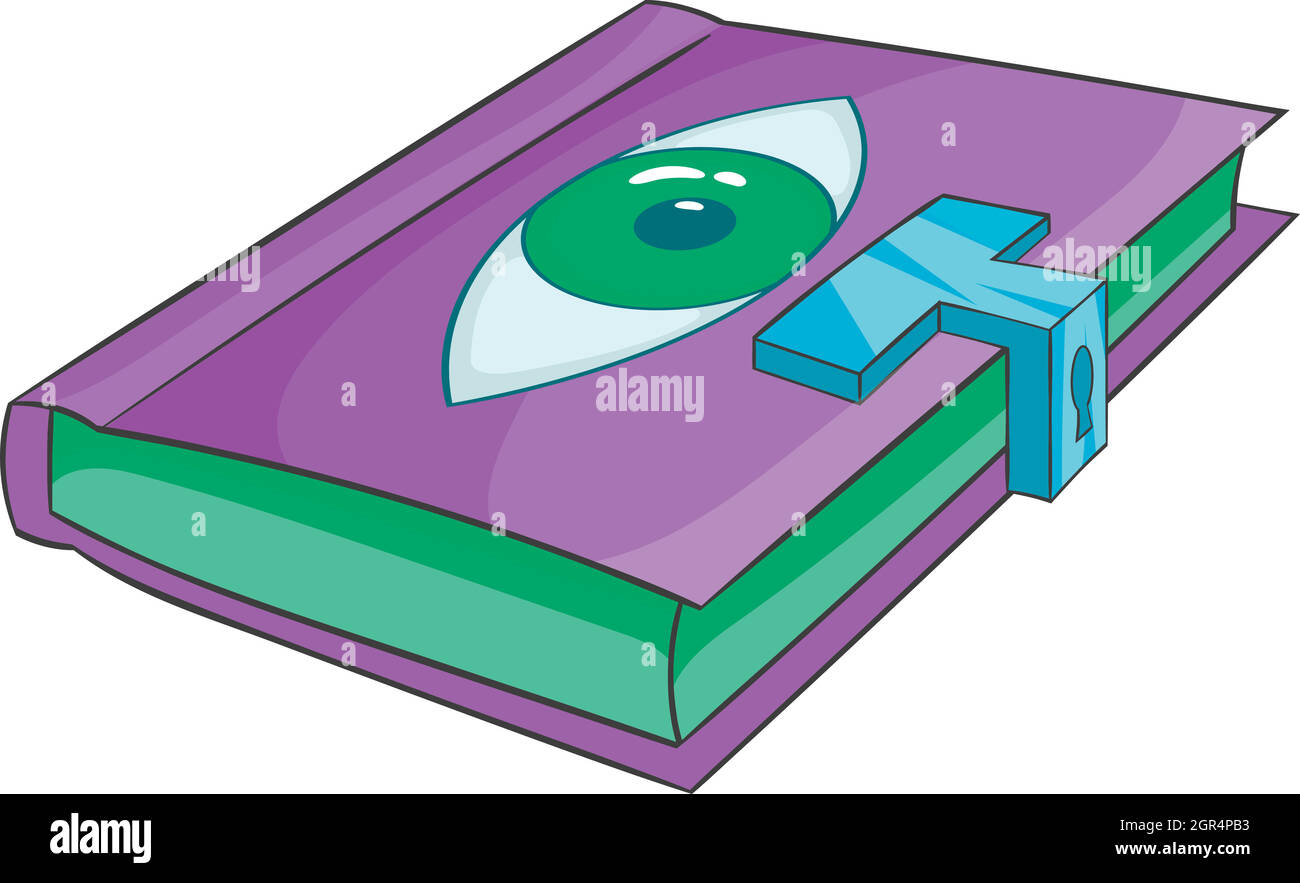 Magic Book Icon In Cartoon Style Stock Vector Image Art Alamy