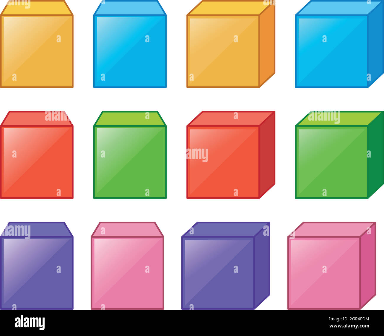 Cube colors hi-res stock photography and images - Alamy