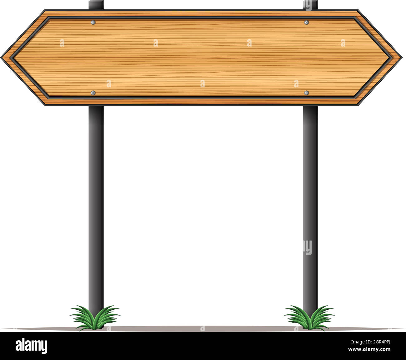 A wooden signboard with pointed edges Stock Vector Image & Art - Alamy