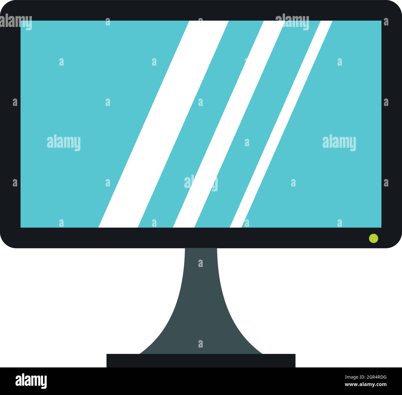 Computer monitor flat screen web Stock Vector Images - Alamy