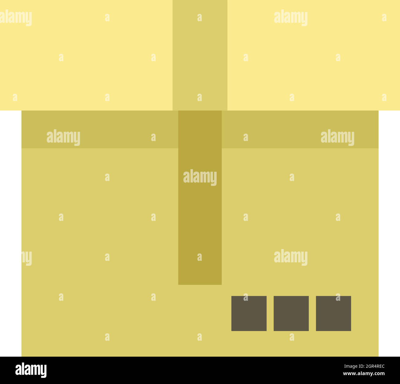 Cardboard box icon, flat style Stock Vector Image & Art - Alamy