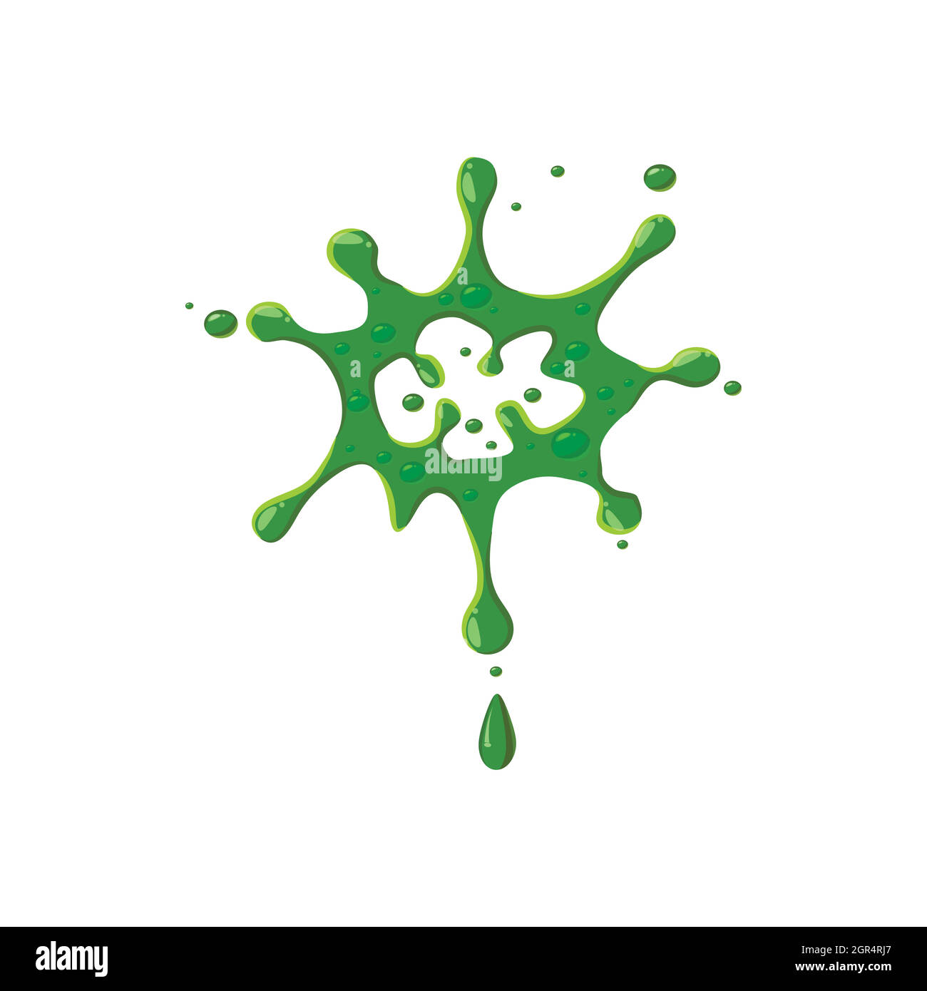 Green paint spot on Stock Vector Images - Alamy