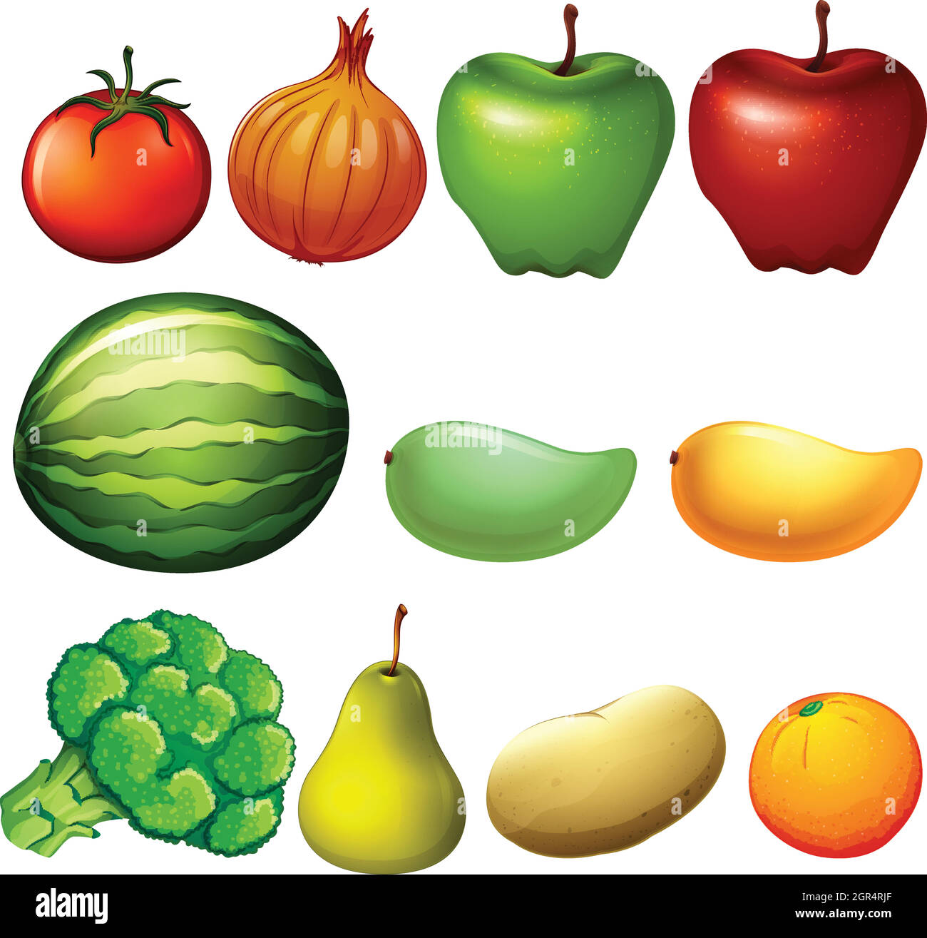 Unripe watermelon Stock Vector Images - Alamy
