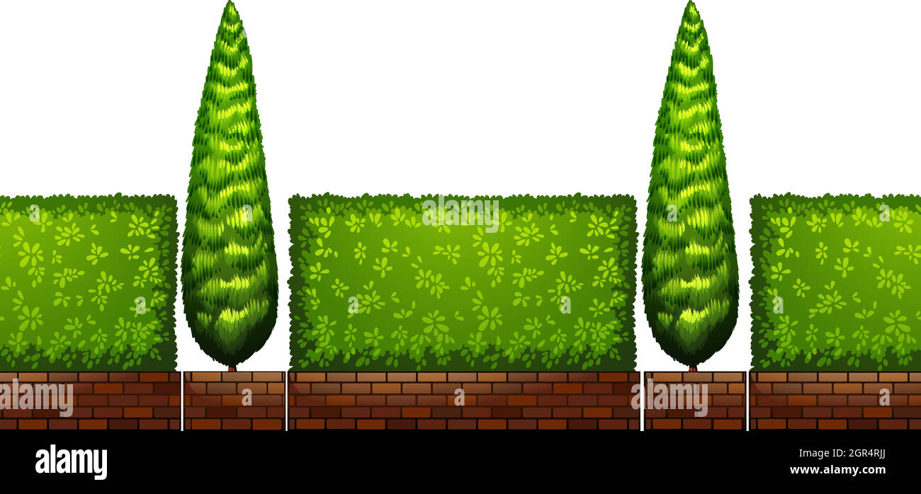 Summer theme background trees Stock Vector Images - Alamy