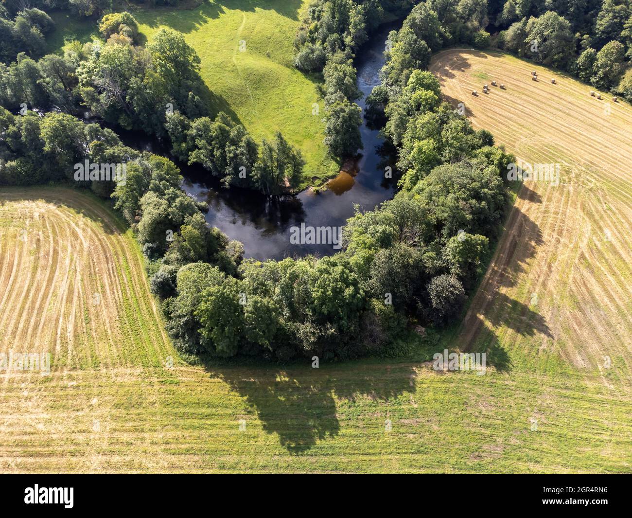 Aerial shot beautiful green mountain hi-res stock photography and ...
