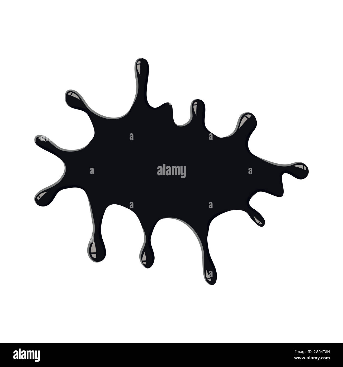 Oil spot isolated on white background Stock Vector Image & Art - Alamy