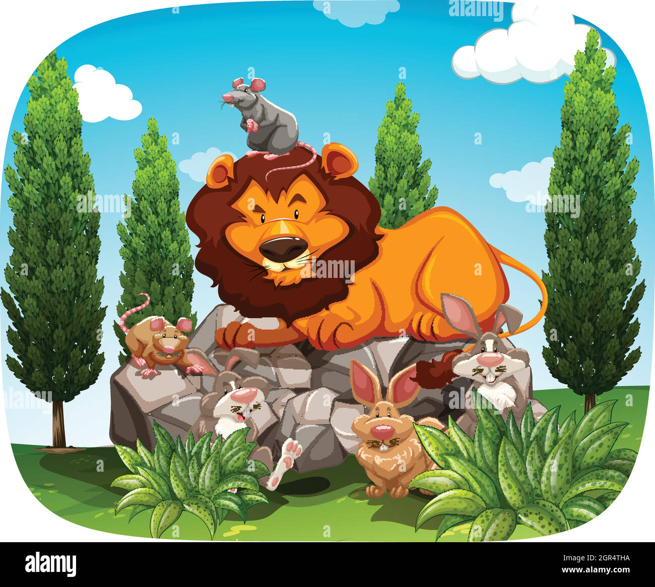 Mice rabbits Stock Vector Images - Alamy