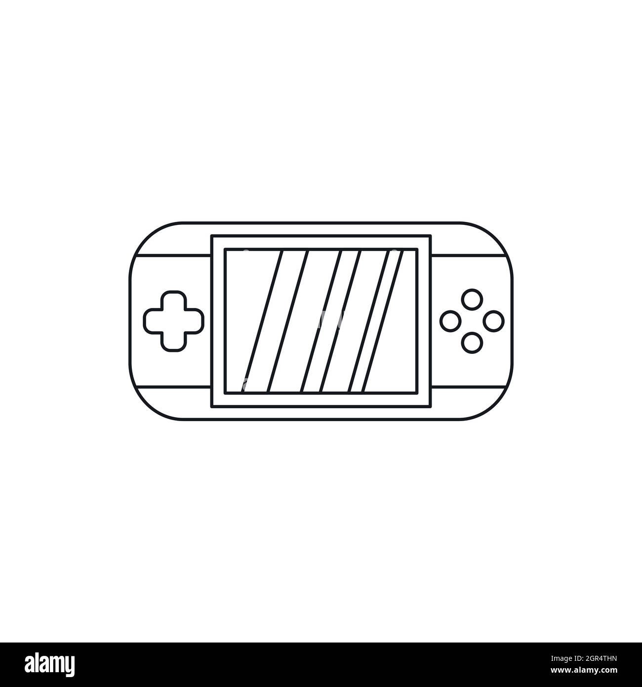 Mobile gaming console icon, outline style Stock Vector Image & Art - Alamy