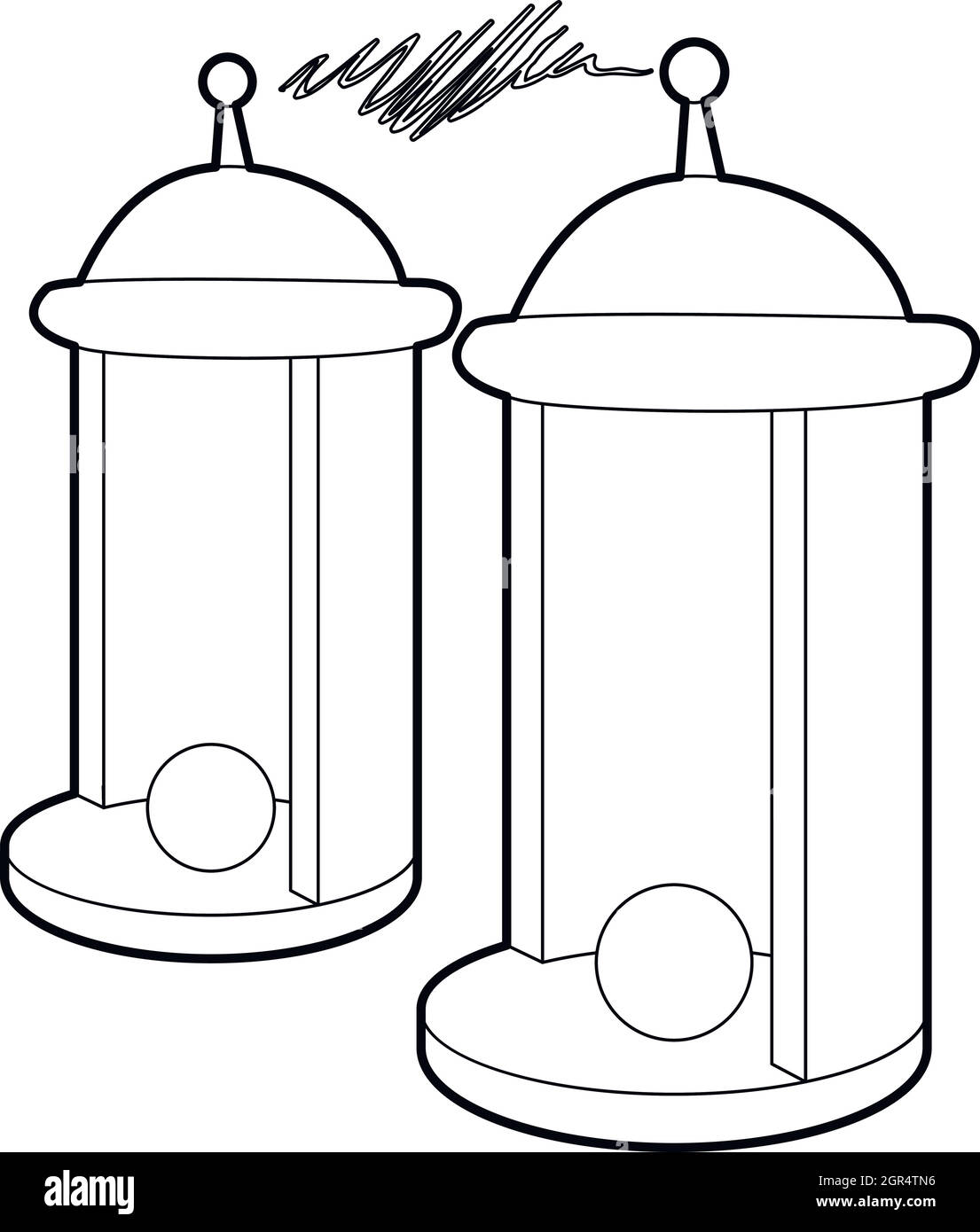 Electrical impulses icon, outline style Stock Vector Image & Art - Alamy