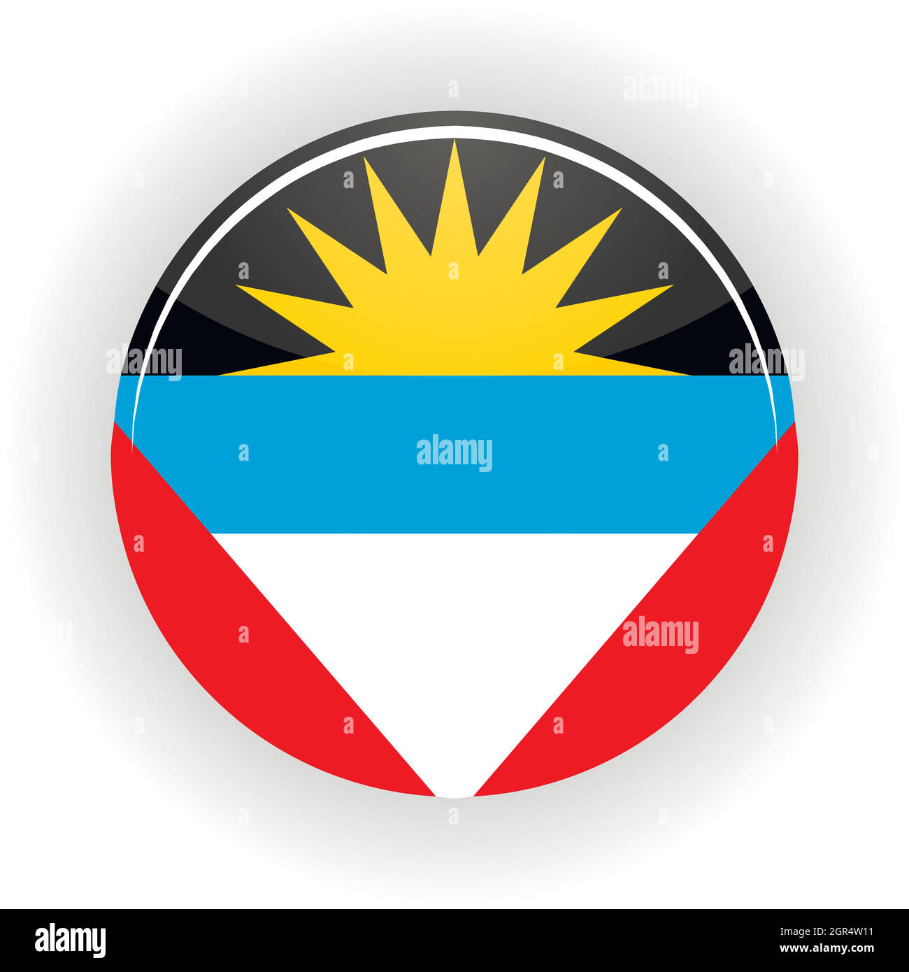 Antigua barbuda flag circle Stock Vector Images - Alamy