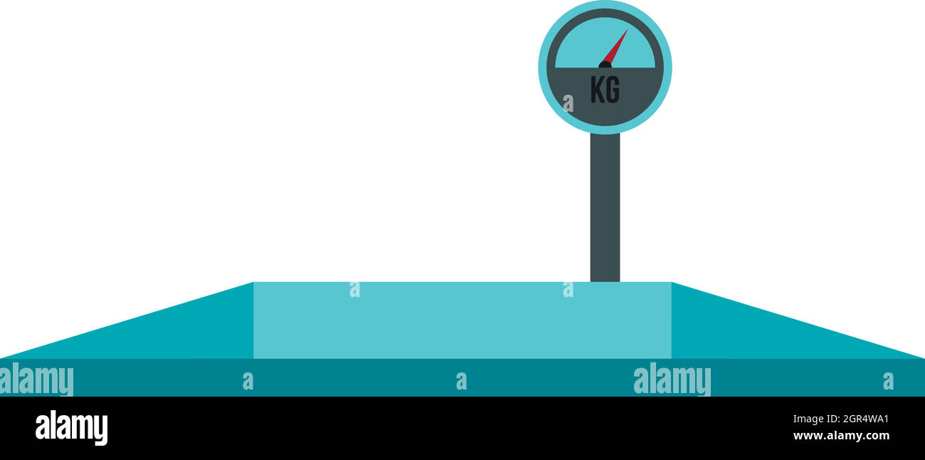 Truck scales icon, flat style Stock Vector Image & Art - Alamy