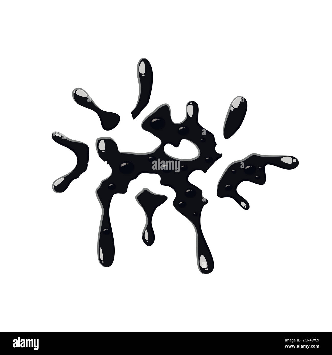 Oil spot isolated on white background Stock Vector Image & Art - Alamy