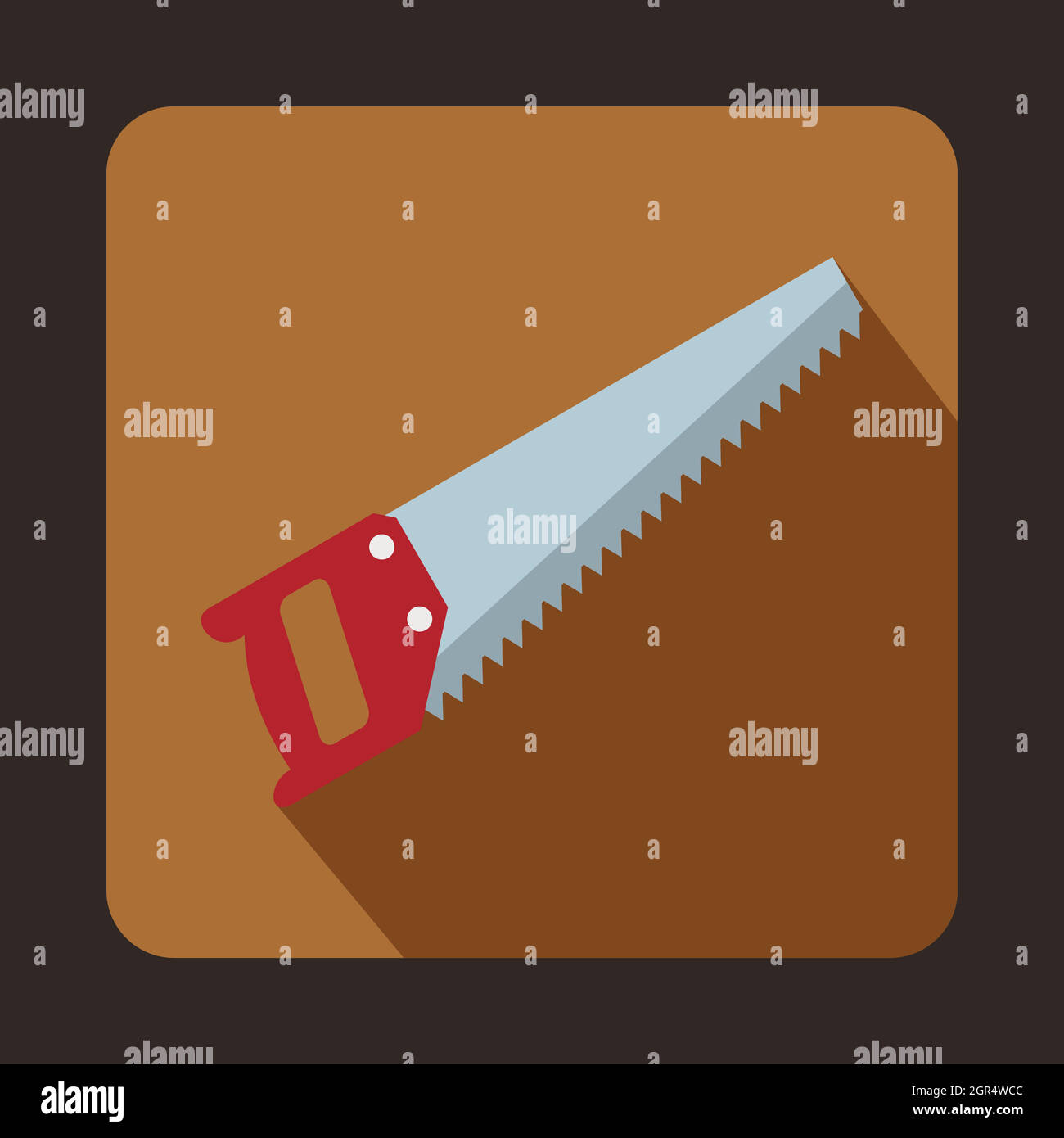 Wood saw icon, flat style Stock Vector Image & Art - Alamy
