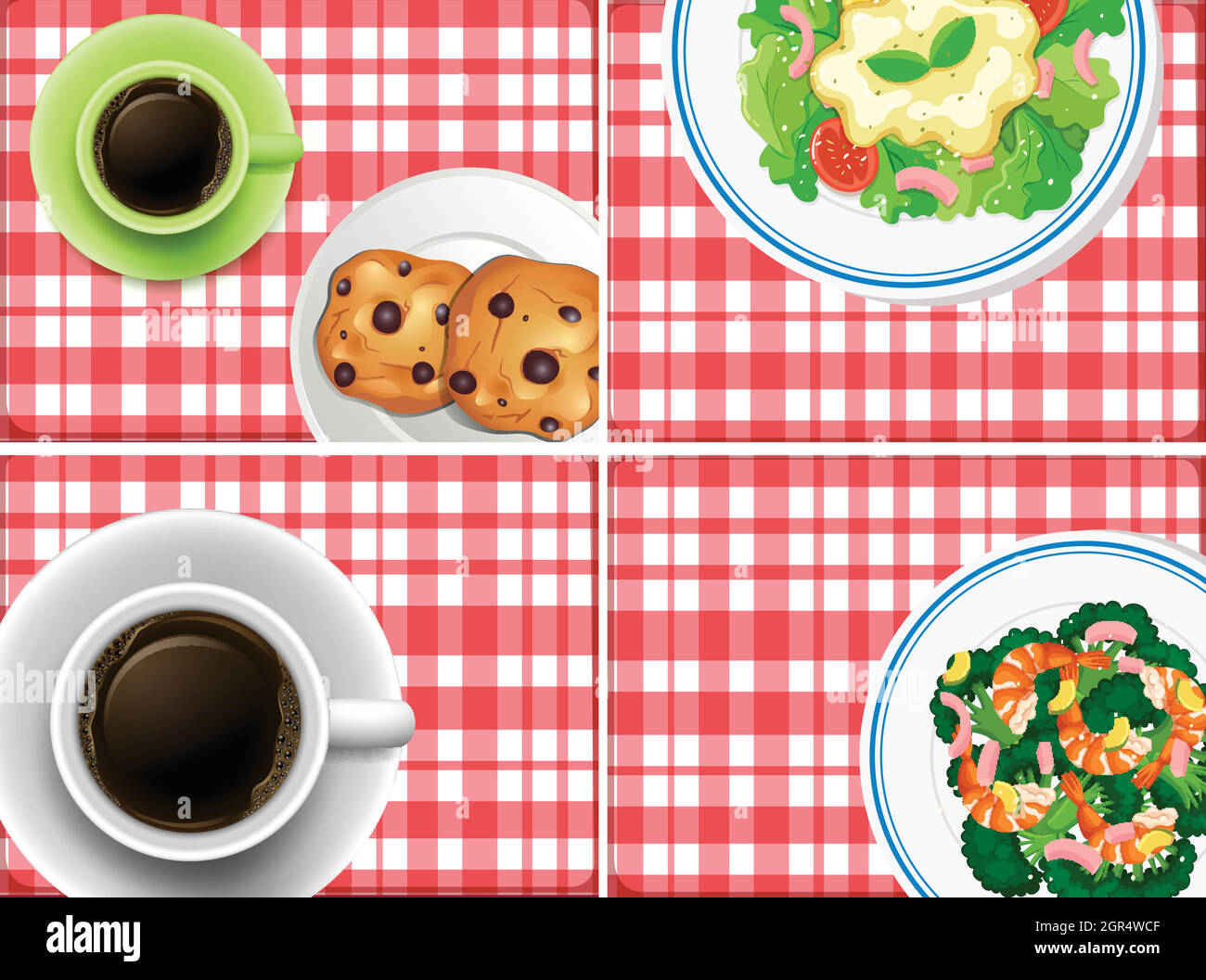 Eat table food Stock Vector Images - Alamy