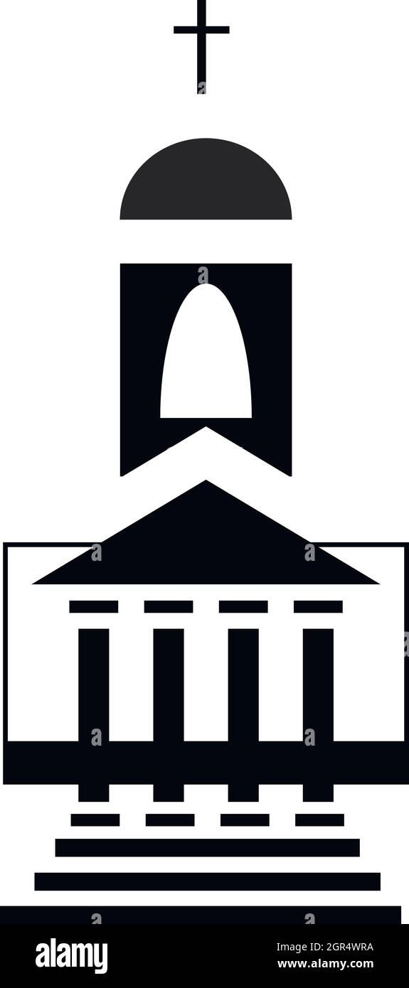 Church icon in simple style Stock Vector Image & Art - Alamy