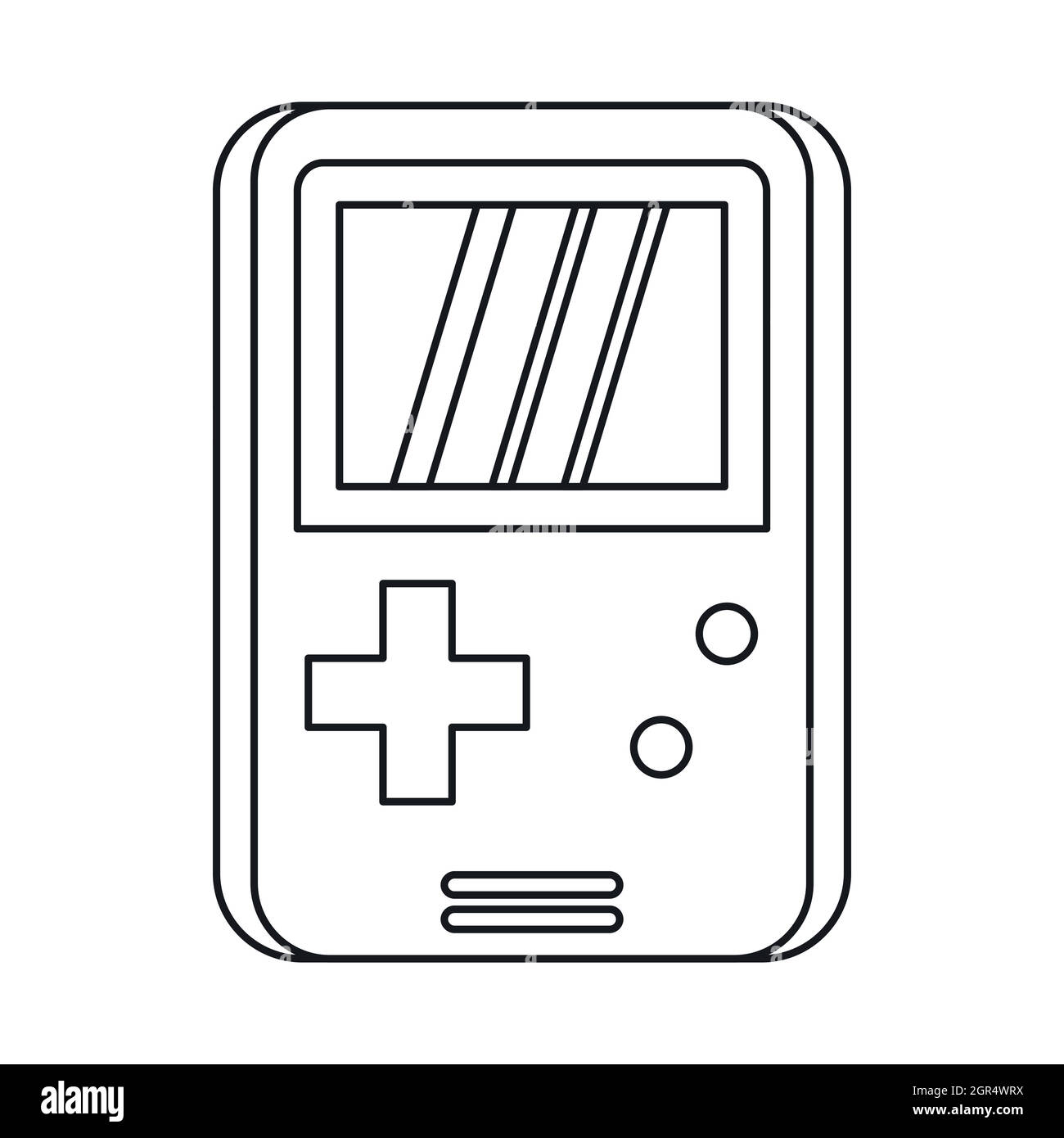 Smart monitor icon outline hi-res stock photography and images - Alamy