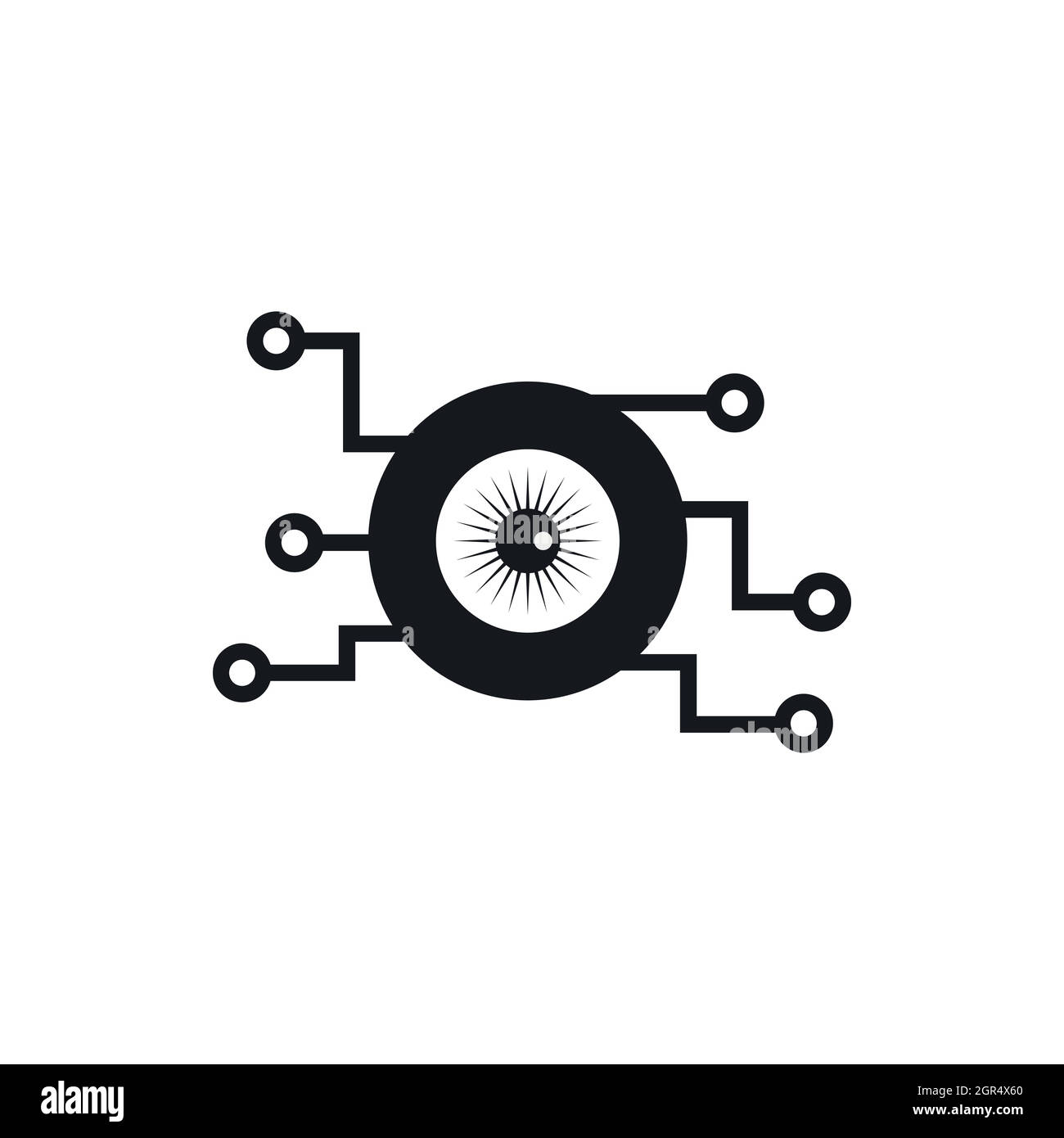 Cyber eye symbol icon, simple style Stock Vector Image & Art - Alamy