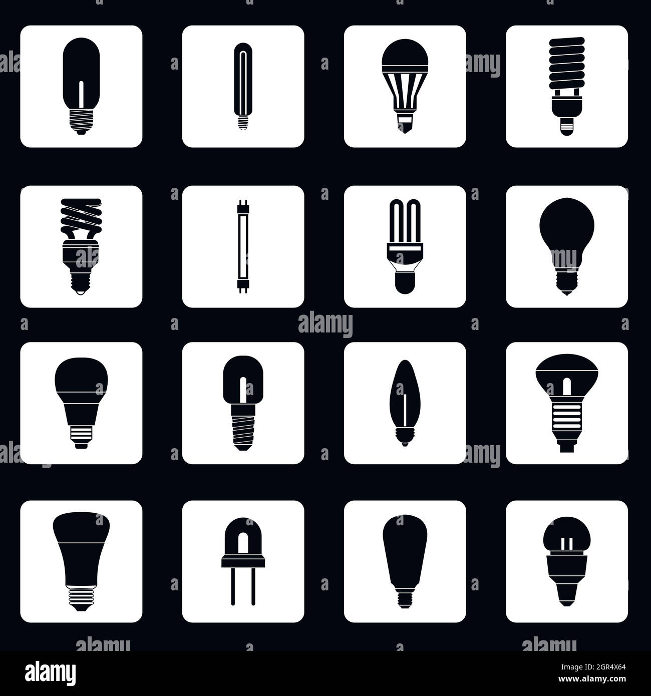 Simple glowing light bulb Stock Vector Images - Alamy