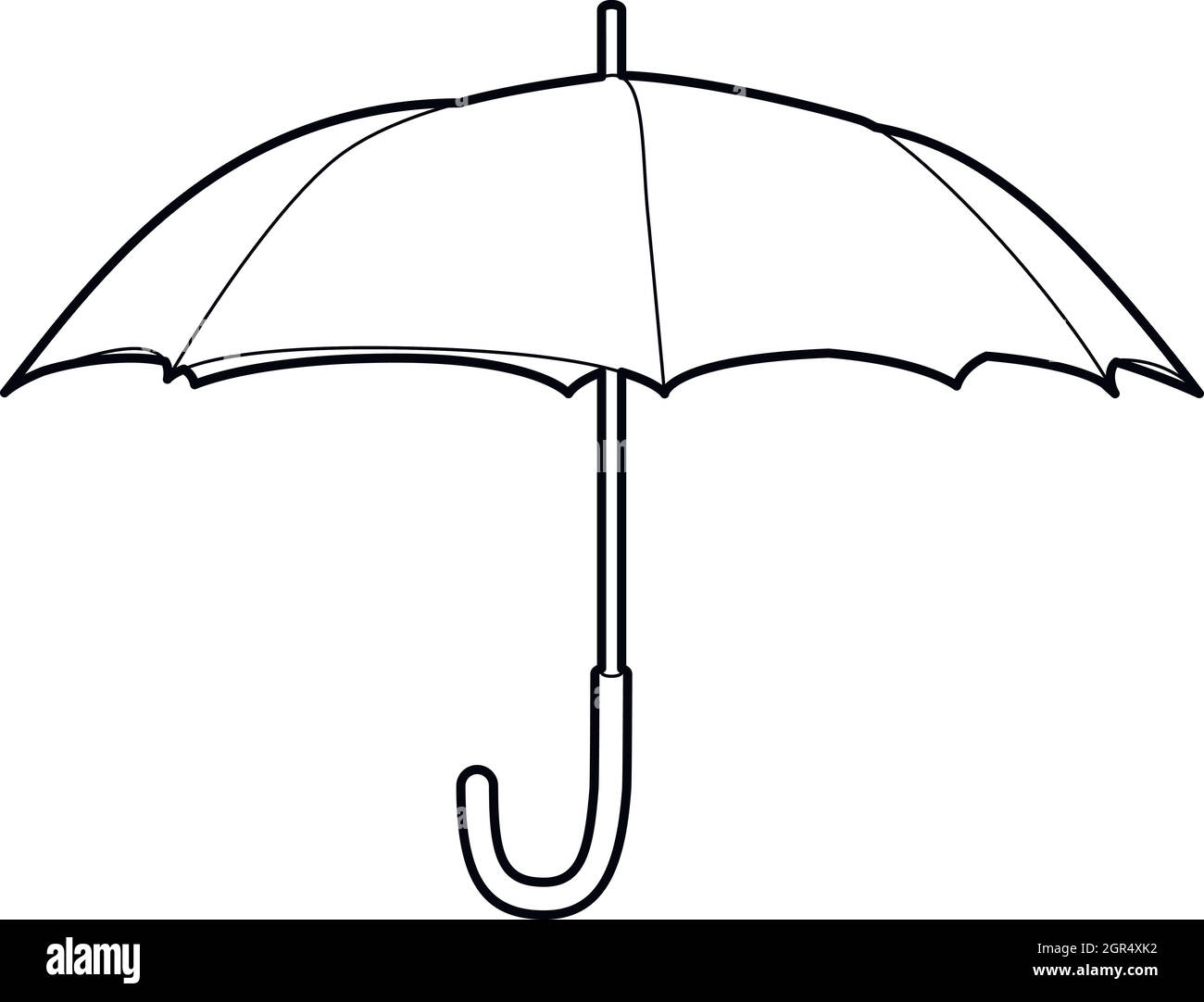 Protection outline icon secure Stock Vector Images - Alamy