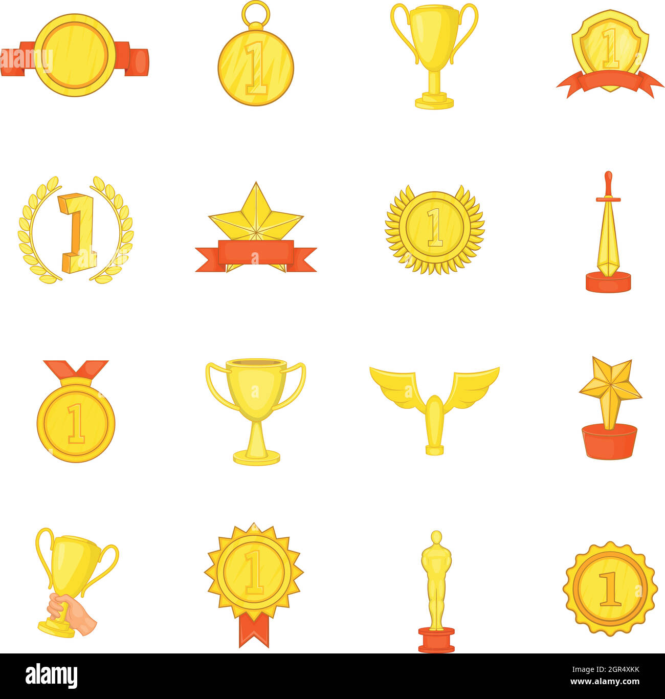 Golden crown cartoon vector Cut Out Stock Images & Pictures - Alamy
