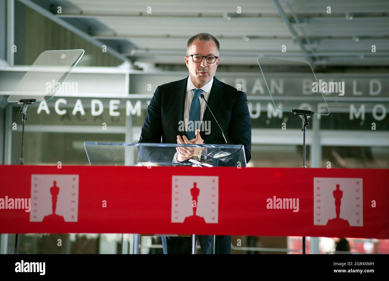 Bill Kramer at the dedication ceremony for the Academy Museum of Motion ...